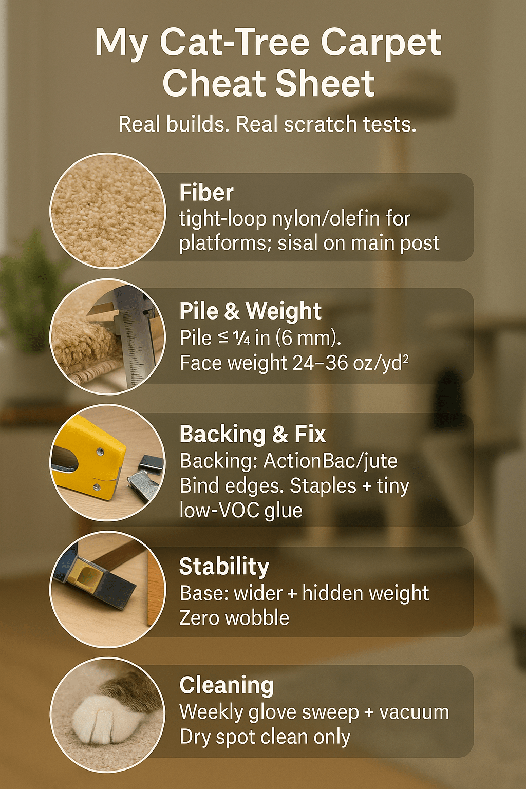 Selecting the Perfect Carpet for My Cat Tree - Carpet Cleaning Force