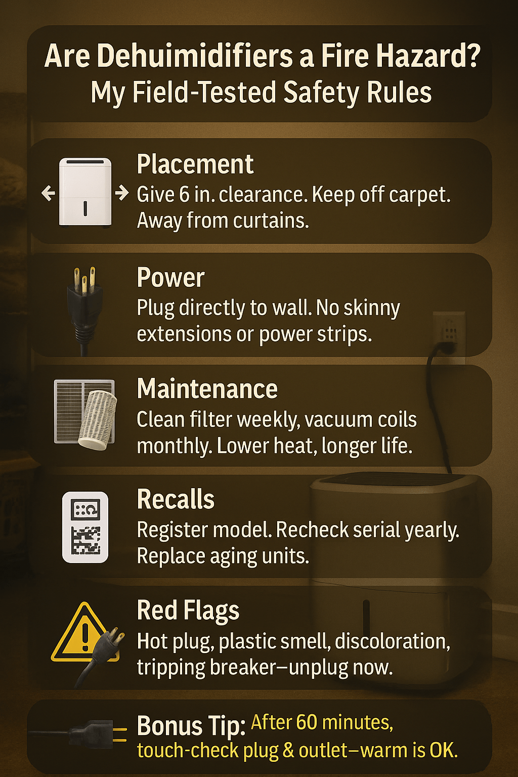 Are Dehumidifiers a Fire Hazard? My Safety Insights - Carpet Cleaning Force