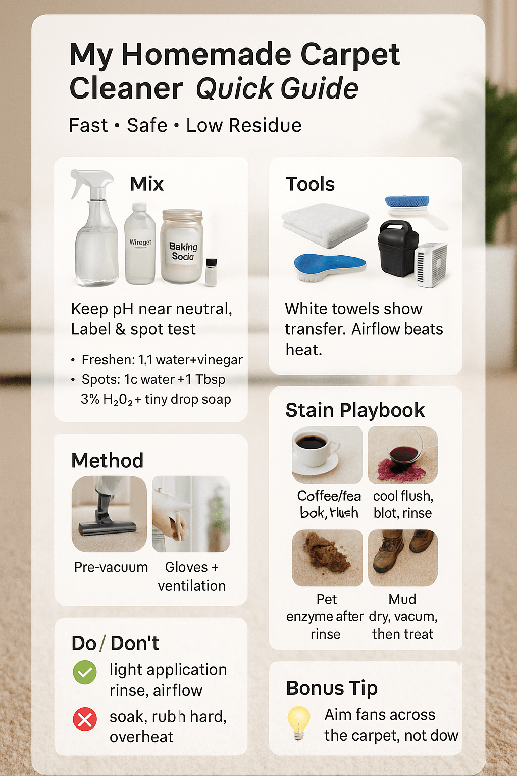 My Homemade Carpet Cleaner Miracle - Carpet Cleaning Force